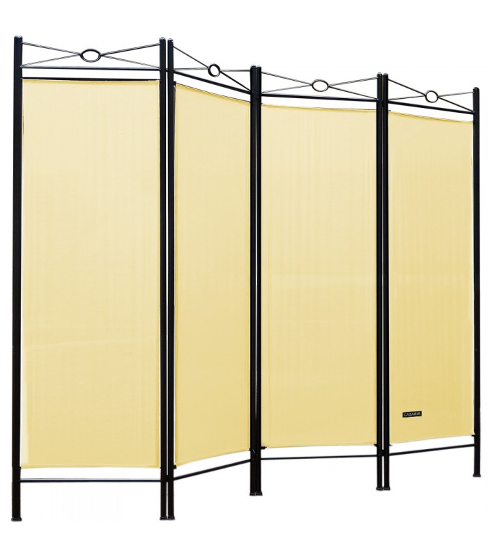 Paravan despartitor de camera, Crem, 180 x 163 cm
