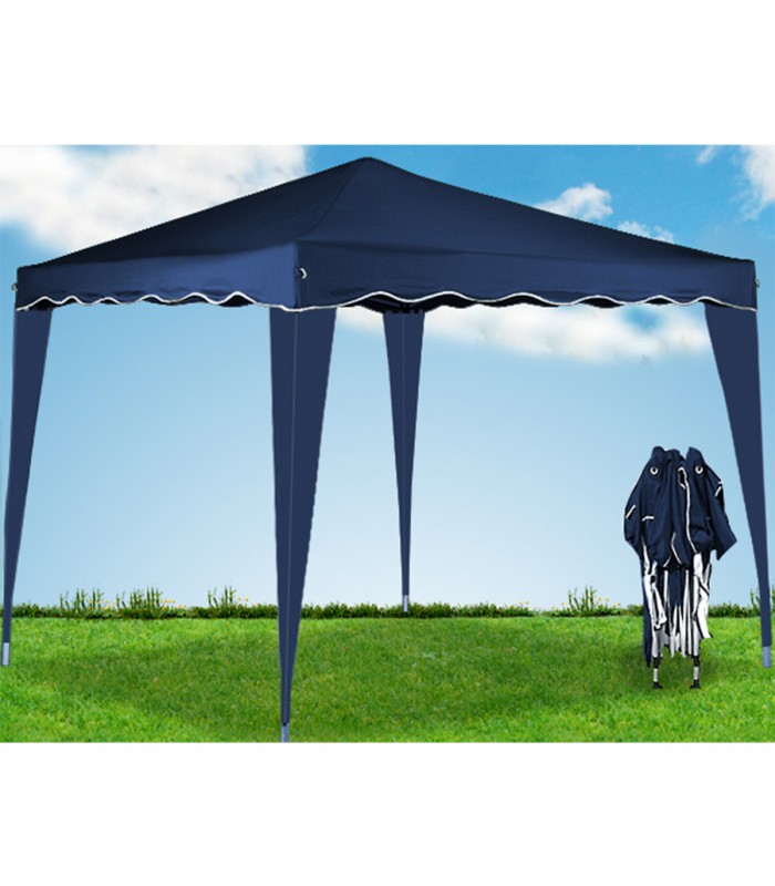 Pavilion gradina Capri, Pliabil, Sistem pop-up, Albastru, 3 x 3 m