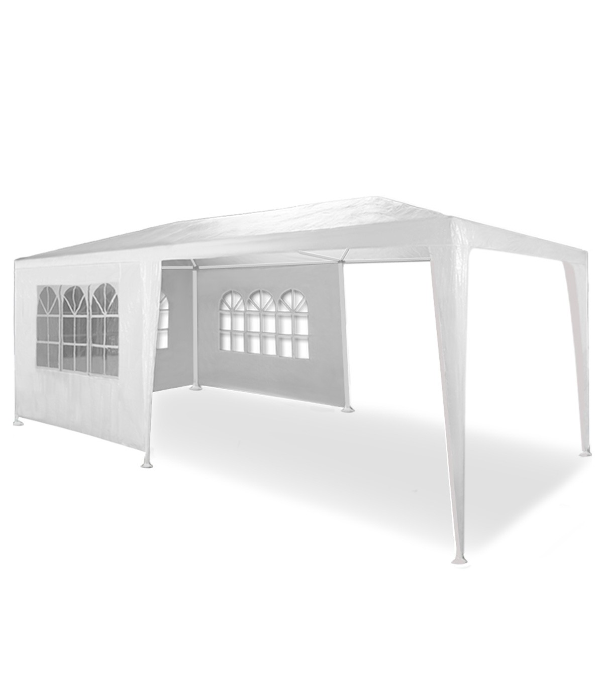 Pavilion gradina cu pereti laterali, Rimini, Alb, 2.5 x 3 x 6 m