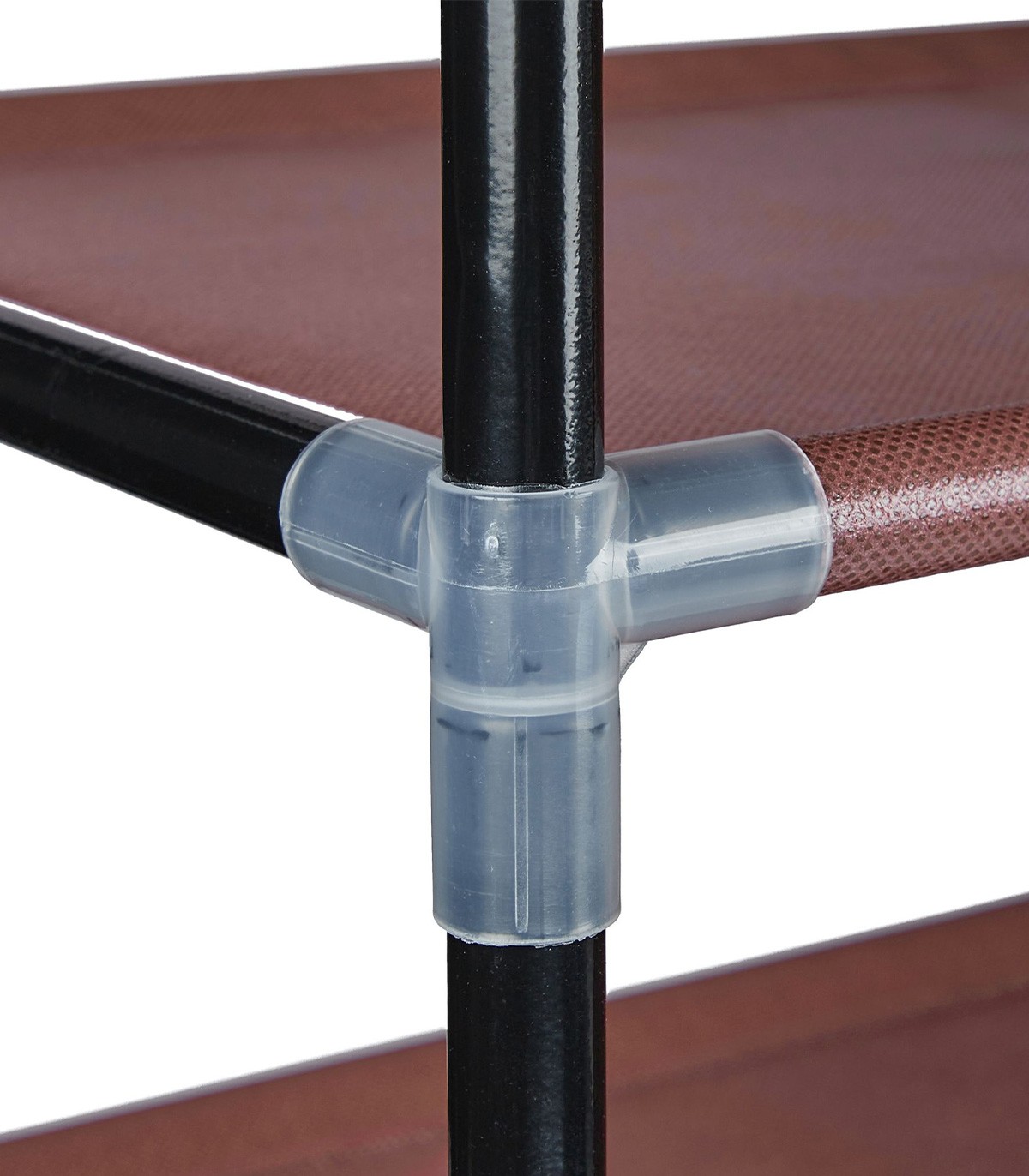 Raft pentru 20 perechi pantofi cu 5 niveluri, Cires/Negru