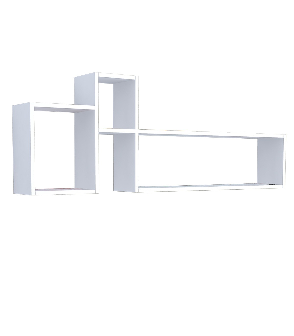 Raft de perete Polite, 155 x 55 x 22 cm, Alb