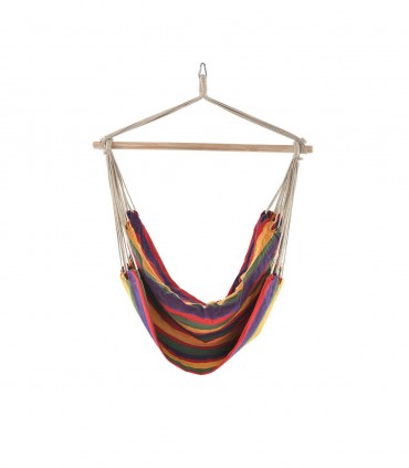 Scaun leagan hamac 185 x 125 cm, bumbac/poliester, multicolor