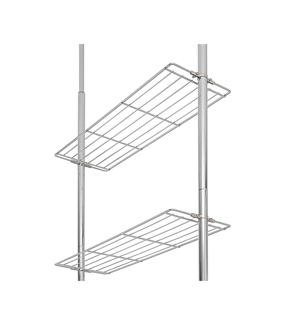 Raft telescopic, Cromat, Reglabil pana la 270 cm
